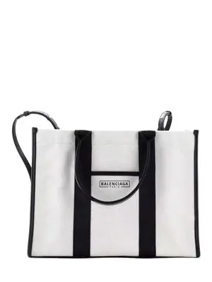 Balenciaga Hardware Canvas Medium Tote Bag - Neutrals