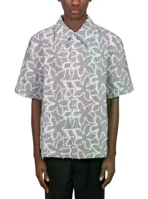 Séfr Striped Dayot Shirt - Grey