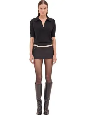 Alexis Danilo Polo Top - Black