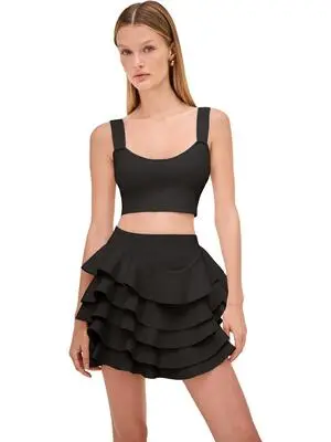 Alexis Dee Cropped Top - Black