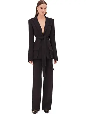 Alexis Justen Wide-leg Trousers - Black