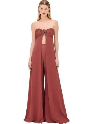 Alexis Izza Strapless Top - Brown