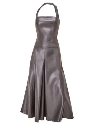 Alexis Imena Halterneck Midi Dress - Black