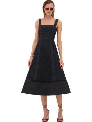 Alexis Kensington Midi Dress - Black