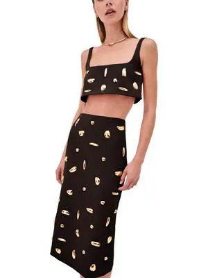 Alexis Lya Crop Top - Black