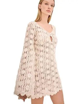 Alexis Micah Mini Dress - Beaded Macrame