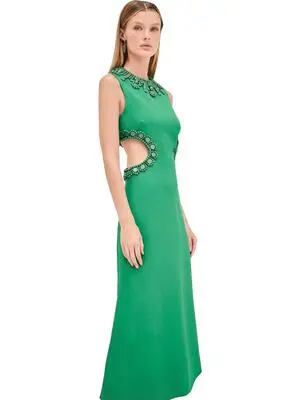 Alexis Leda Midi Dress Emerald