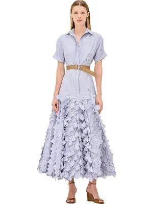 Alexis Lorelai Midi Dress - Blue Stripe