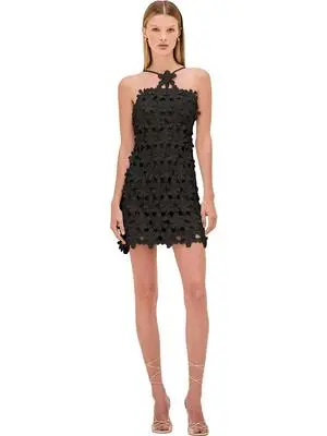 Alexis Lily Halter Mini Dress - Black