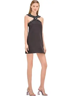 Alexis Manuela Sleeveless Mini Dress Black