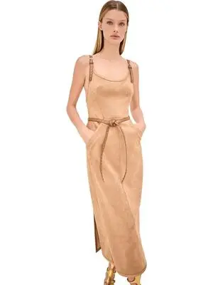 Alexis Melina Midi Dress - Walnut