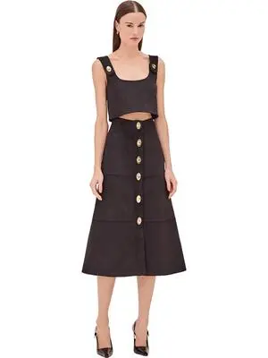 Alexis Norie Cropped Top - Black