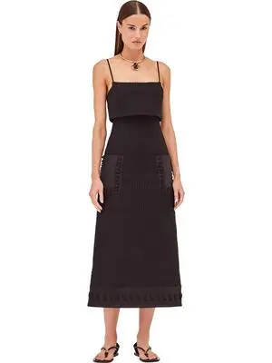 ALEXIS Alexis Noval Midi Dress With Contrast Pockets