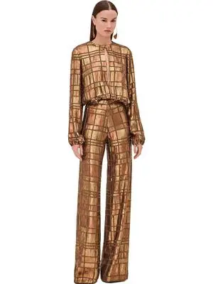 Alexis Reis Sequin Top - Bronze