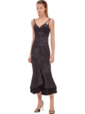 Alexis Raquel Midi Dress - Black