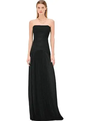 Alexis Sunniva Strapless Gown - Black