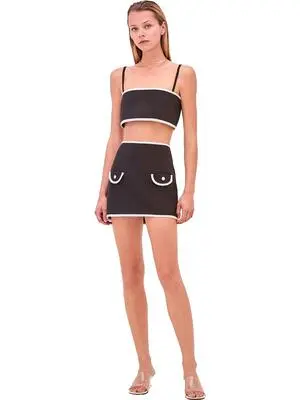 Alexis Simi Crop Top - Black