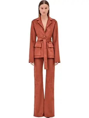 Alexis Alexis Byers Vegan Suede Pants Auburn