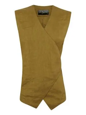 CORTANA Elena Wrap Vest - Olive