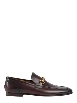 Gucci Jordaan Leather Loafer Brown