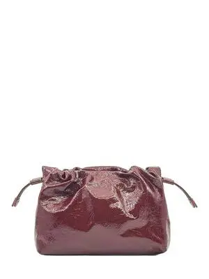 Studio Amelia Alexandra Petite Leather Pouch Burgundy