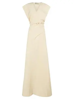 CORTANA Gaia Twist-detail Maxi Dress - Yellow