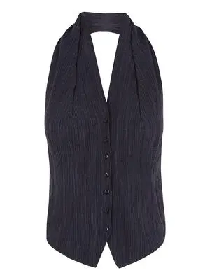 CORTANA Marina Cotton Vest - Grey