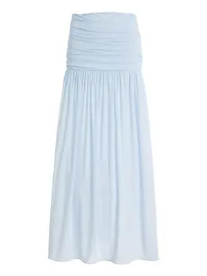 MORE NOIR Nova Jersey Skirt - Blue