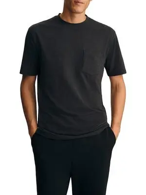 MAVI Slub Jersey Pocket T-shirt Pirate Black