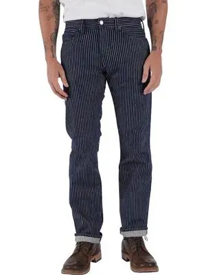 HIROSHI KATO The Hammer Straight Leg 14-ounce Stretch Selvedge Jeans - Rinse