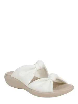 LIFESTRIDE Caring Slide Sandal White