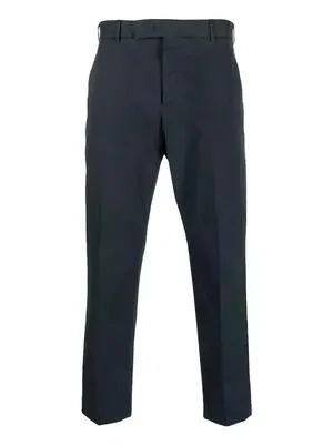 PT TORINO Feather-detail Chino Trousers - Blue