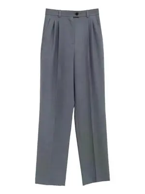 THE ROW Ragnar Virgin Wool Tapered Trousers - Blue