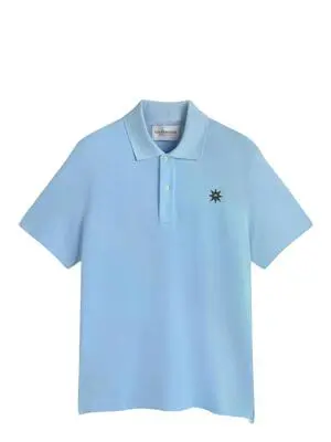 LES HÉRITIERS Chest-detail Polo Shirt Blue