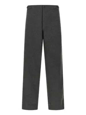 CELLAR DOOR Button Trousers Grey