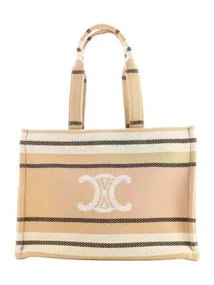 Celine Cabas Thais Triomphe Large Tote - Neutrals