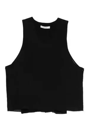 Kristensen Du Nord Raw-edge Top - Black