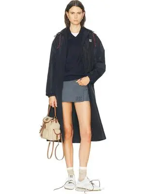 Miu Miu Long Coat - Bleu