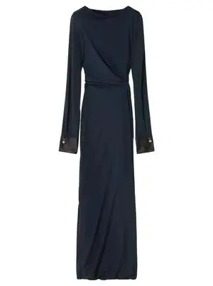 LANVIN Long-sleeve Maxi Dress - Blue