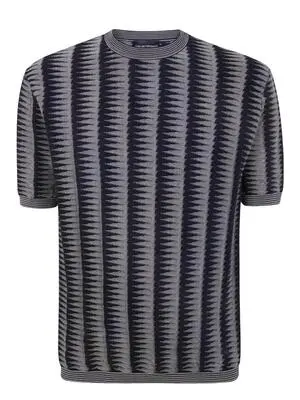 Emporio Armani Patterned T-shirt - Blue