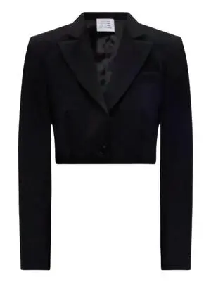 Vetements Cropped Single-breasted Jacket - Black