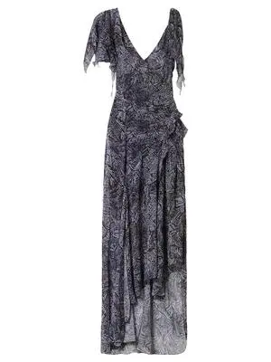 Isabel Marant Étoile Tylena Ruffled Asymmetric Dress - Black