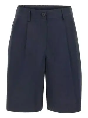 KAOS Pleated Tailored Shorts - Blue