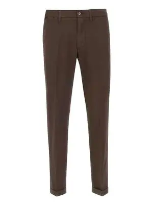 RE-HASH Re-Hash M U C H A Button Chinos Brown
