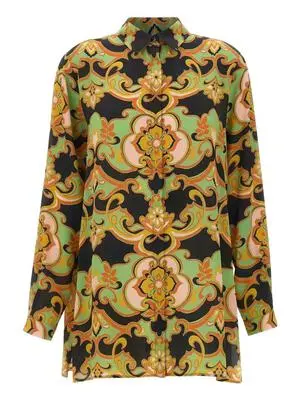 Etro Printed Silk Shirt - Black
