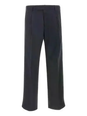 PT TORINO Tailored Virgin Wool Trousers - Blue