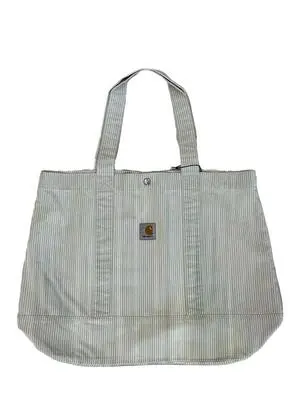 Carhartt Work In Progress Mercer Striped Cotton Tote Bag - Grey