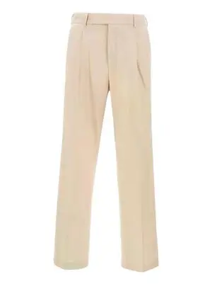 PT TORINO Tailored Pleated Trousers Neutrals