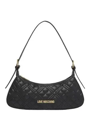 Moschino Quilted Shoulder Bag Black
