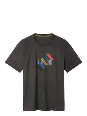 Paul Smith Print-detail T-shirt - Grey